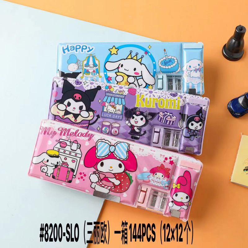 Sanrio Double Sided Opening Magnetic Pencil Case with sharpener ...