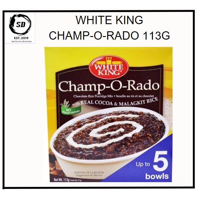 Champ-O-Rado Champorado White King with Real Cocoa & Malagkit Rice ...