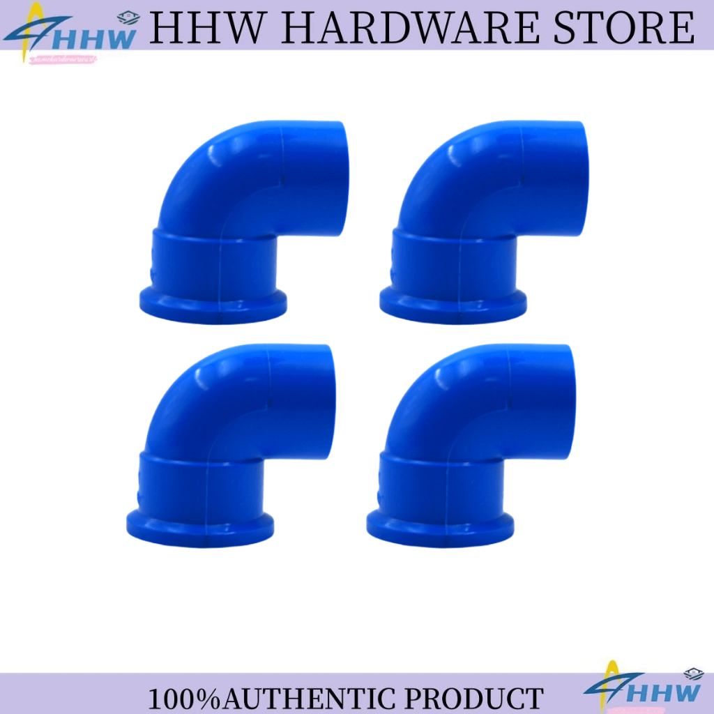PVC BLUE ELBOW WITH THREAD | Shopee Philippines
