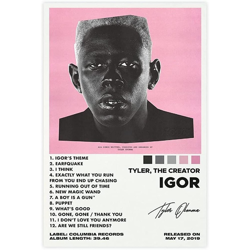 tyler the creator igor flower boy poster room wall decoration | Shopee ...