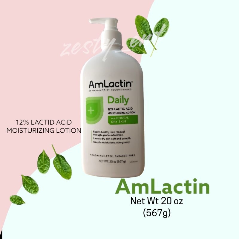 Amlactin 12% Lactid Acid Moisturizing Body lotion 567g (20oz) | Shopee ...