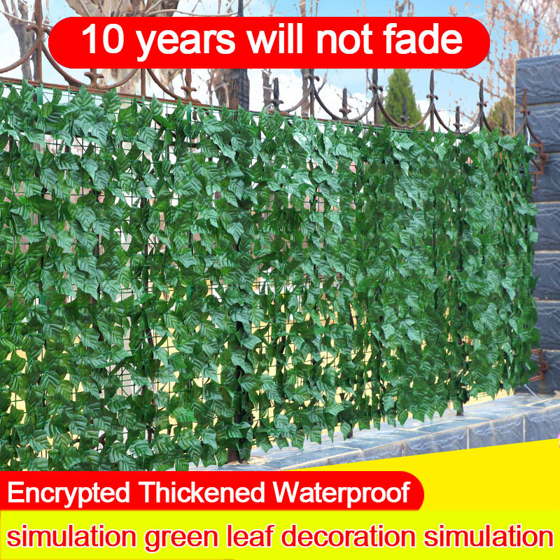 Artificial Grass Wall Plant Matting Grass Leaf Green Fence Net Greenery ...