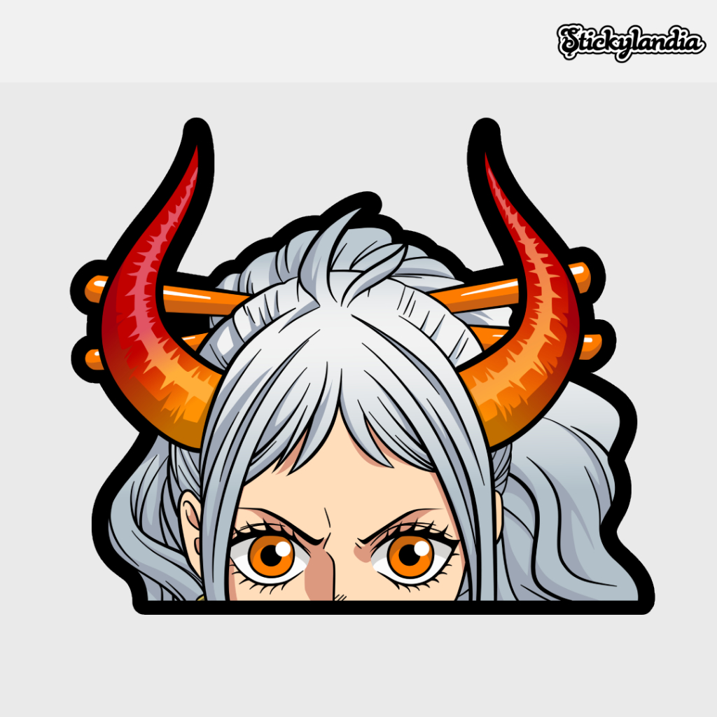 One Piece Yamato Peeker Waterproof Vinyl Sticker Set for Laptop Tumbler ...
