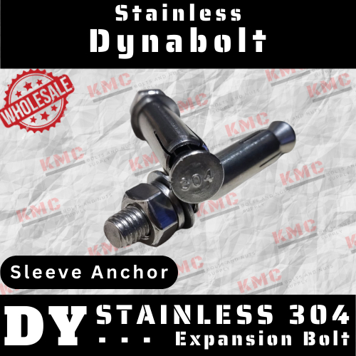 5pcs - Dynabolt Stainless 304 * Sleeve anchor * Expansion Bolt | Shopee ...
