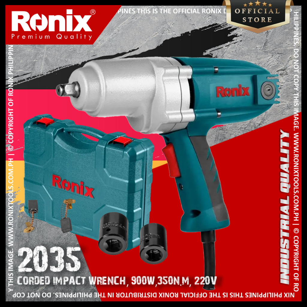 Ronix 2035 Corded Impact Wrench: Powerful 900W Tool for Efficient Fastening | Shopee Philippines