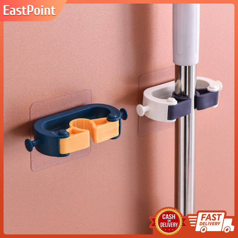 Plastic toilet glue hook without hole horn hook mop wall hanging ...