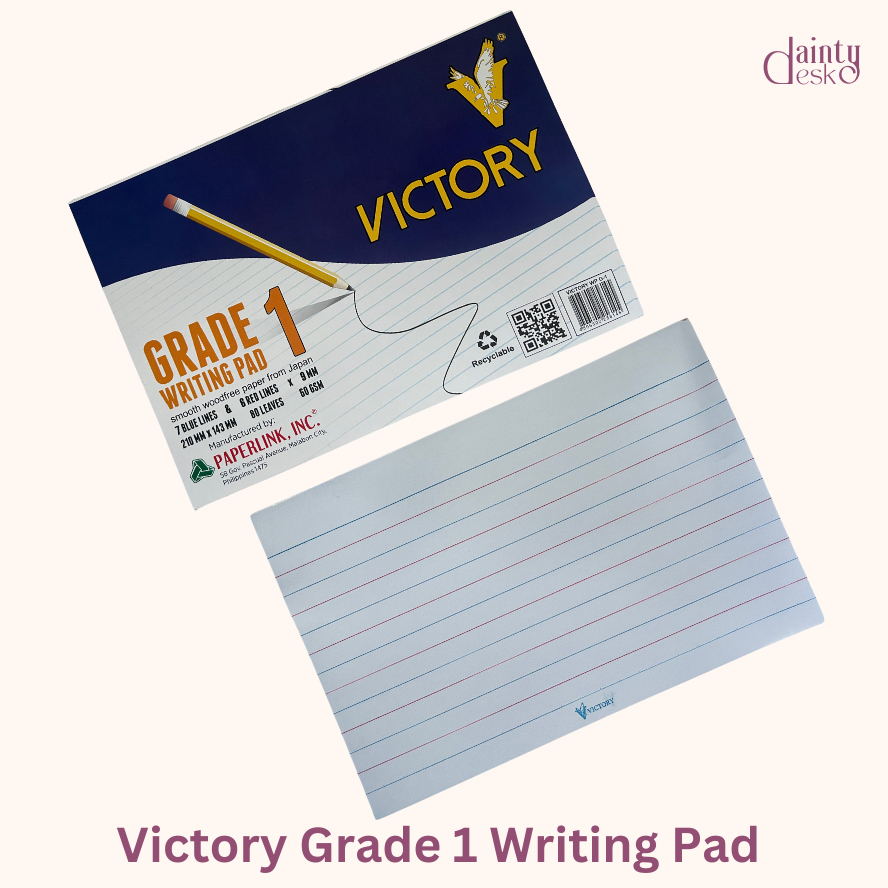Victory Writing Pad - Grade 1, Grade 2, Grade 3 Pad Paper | Shopee ...