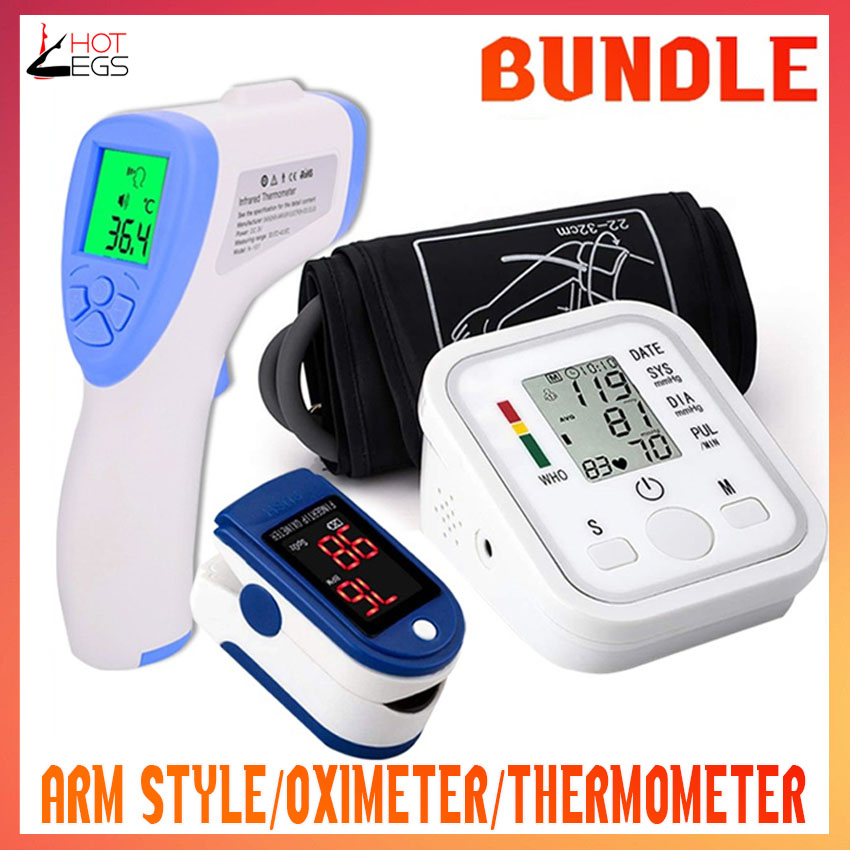 3in1 Health Monitoring Arm Style, Finger Pulse Oximeter and Infrared ...