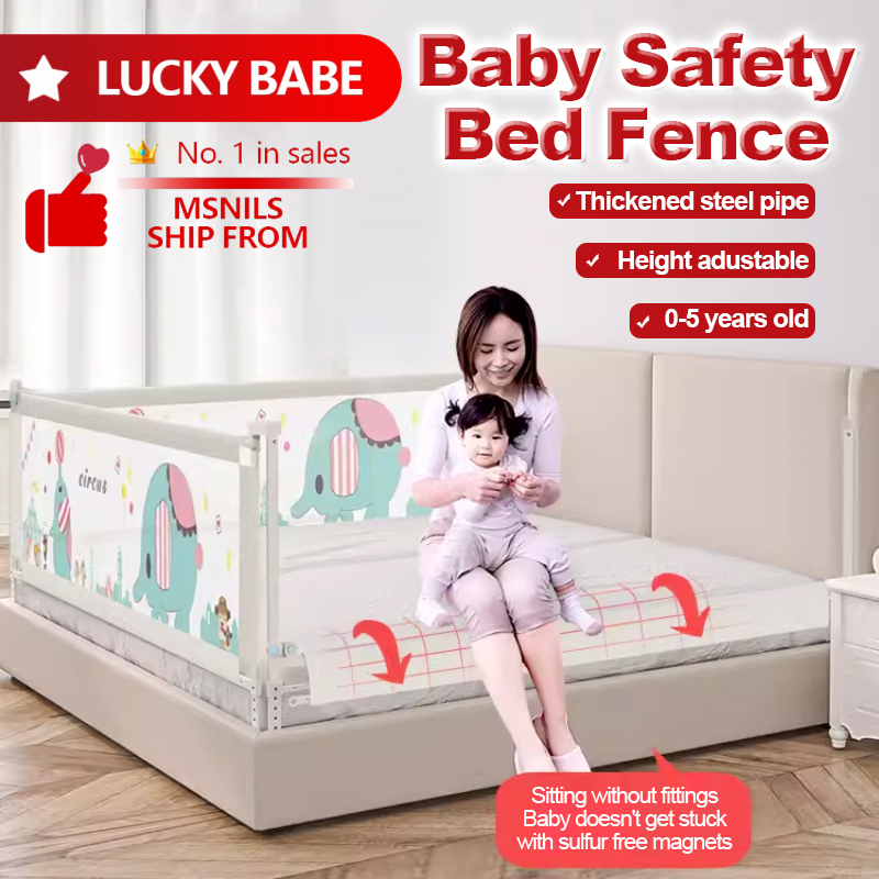 2m Bed fence guardrail baby anti-fall guardrail baby children big bed ...