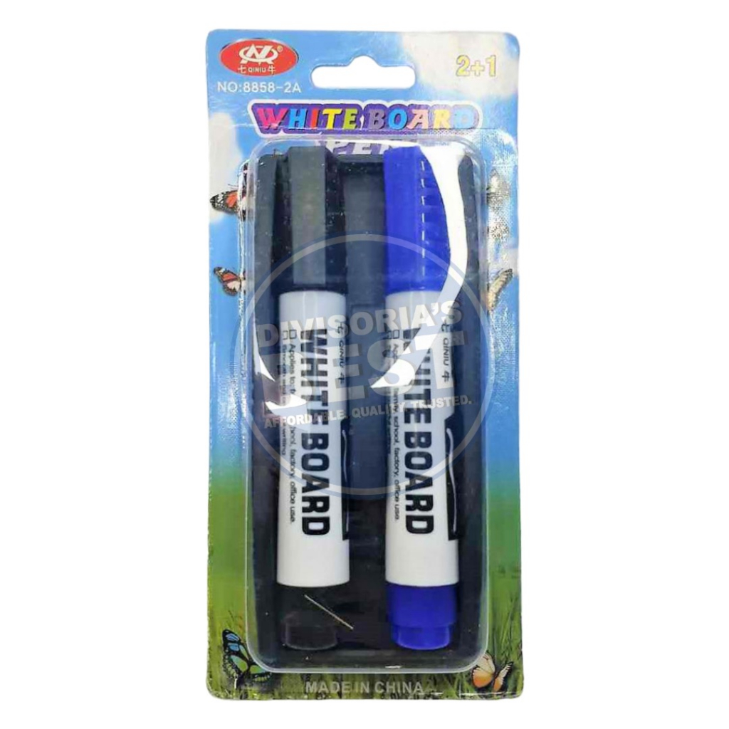 XP-1002 (2+1 set) Black and Blue Whiteboard Marker plus white board ...