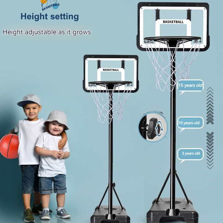 Basketball Ring 6.5/8.2ft Portable Adjustable Height For Adults And ...