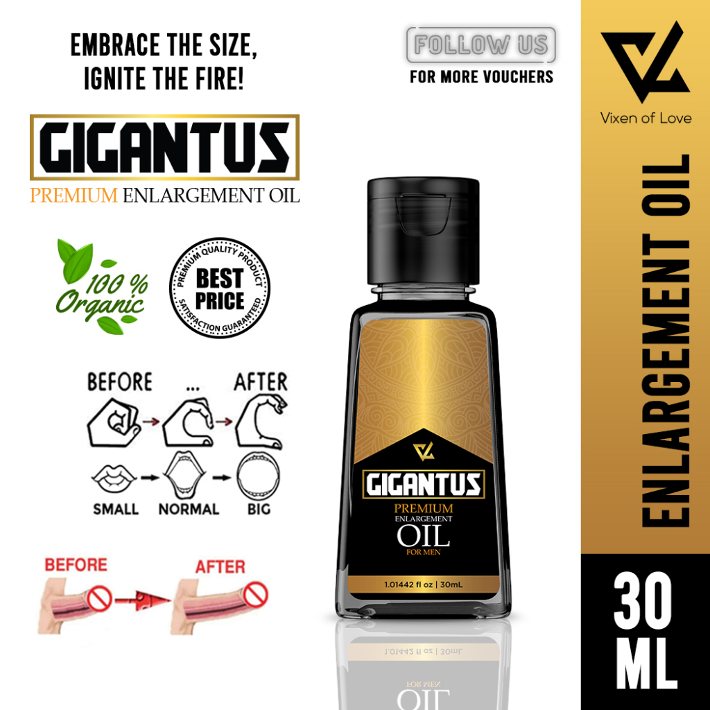 Vixen of Love | Gigantus Premium Enlargement Oil for Men | Pampalaki ng Manoy | Shopee Philippines