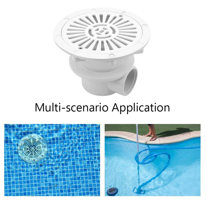 White Swimming Pool Main Drain Floor Reinforced Suction Outlet | Shopee ...