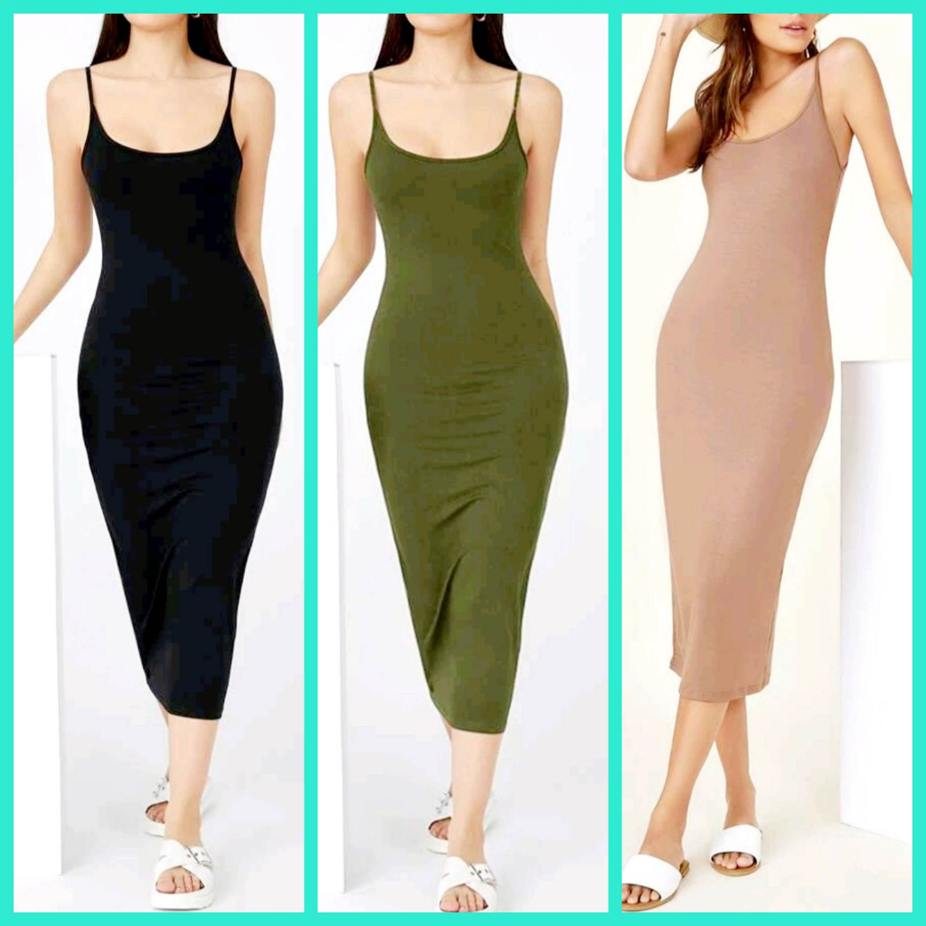 macc Korean Spaghetti Strap Maxi Long Dress - XS to Large - xs to large ...