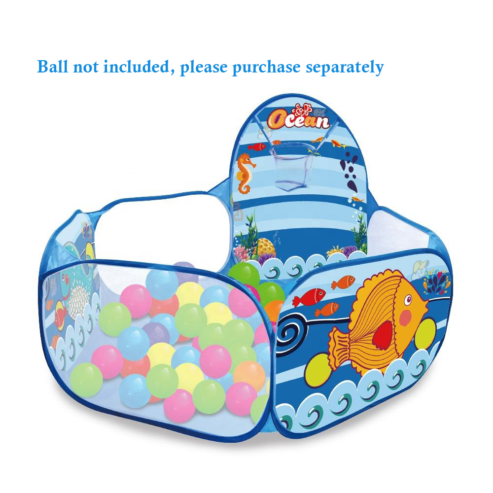 Polka Dot Foldable Kids Playpen Tent Basketball Tent Baby Playpen ...
