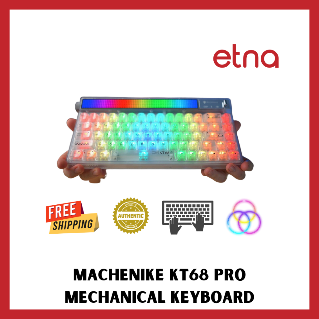 KT68 Pro Mechanical Keyboard - White Yellow | Shopee Philippines