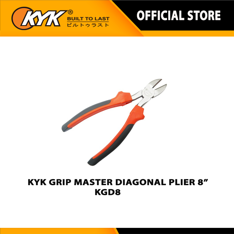 Kyk Grip Master Diagonal Pliers 8" Chrome Vanadium Kgd8 | Shopee ...