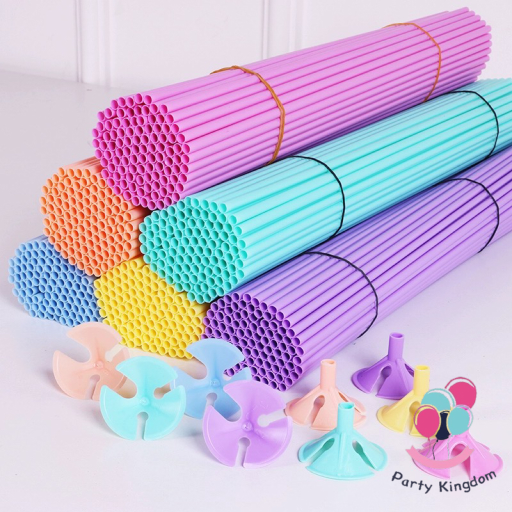 10PCS 40CM Big Stick Foil Balloon Huge Support Pole Balloons Stand ...