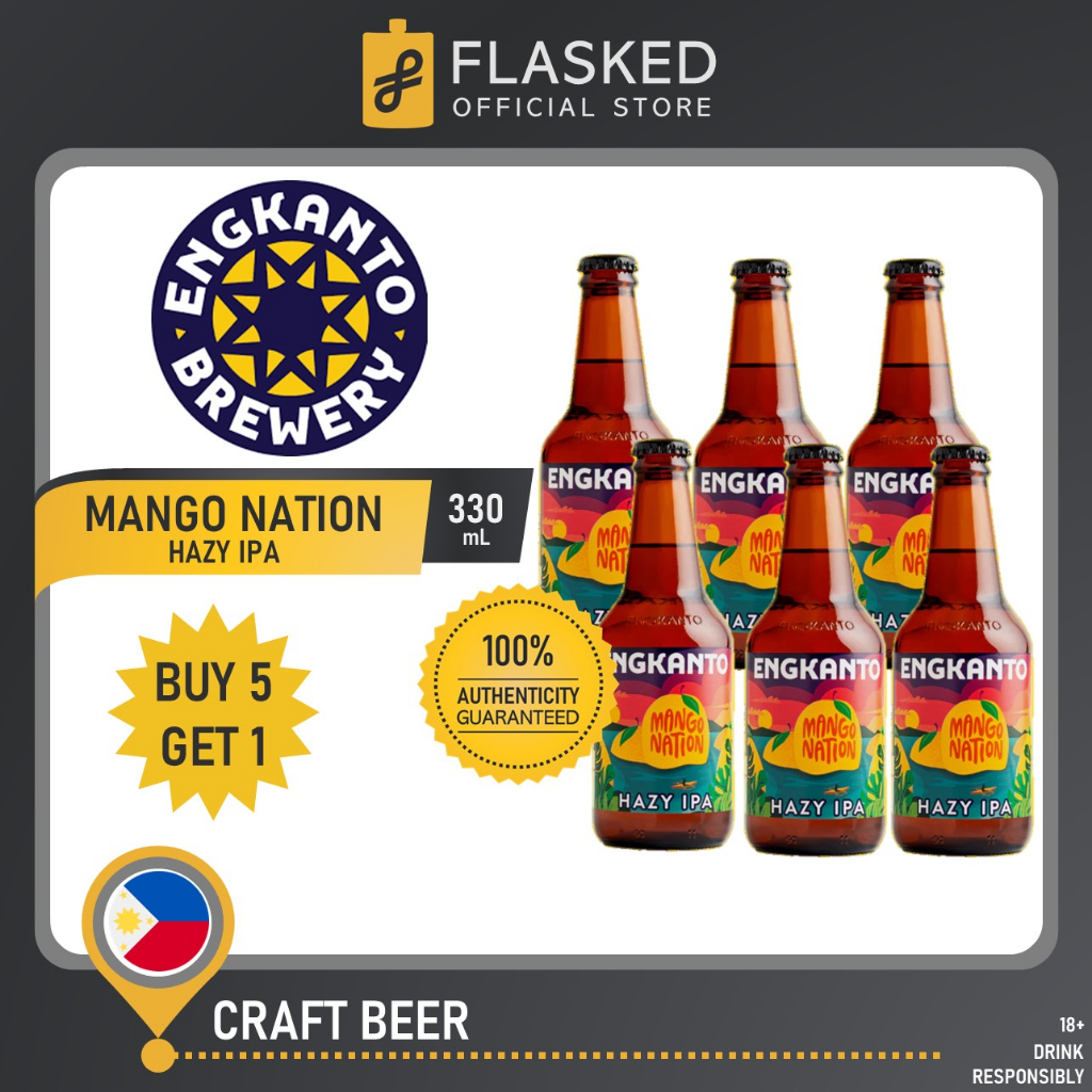 Engkanto Mango Nation - Hazy IPA Beer 330mL 6 Pack | Shopee Philippines