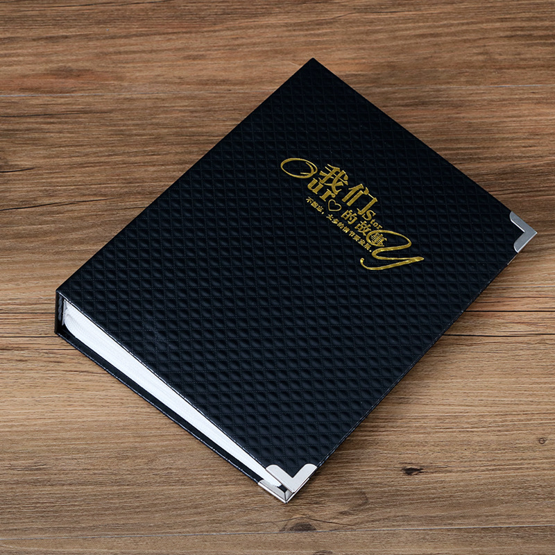 4R leather photo album 100 pockets 4R/ 4X6 family photo album ...
