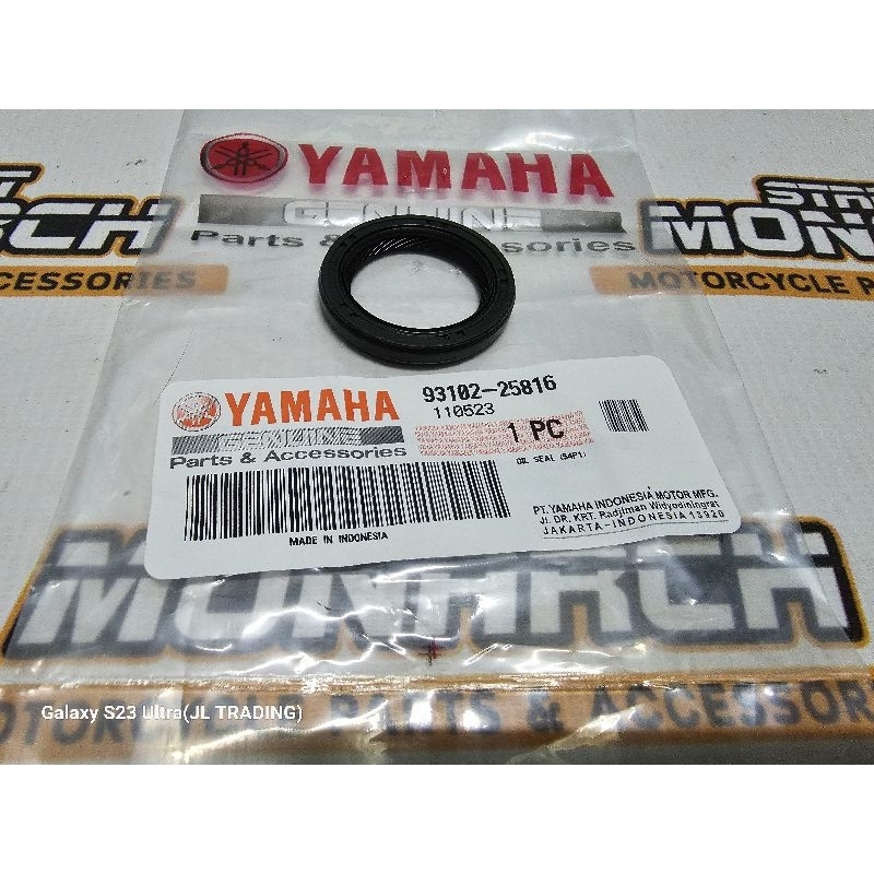 GENUINE PULLEY OIL SEAL 93102-25816 FOR YAMAHA MIO I 125/M3 | Shopee ...