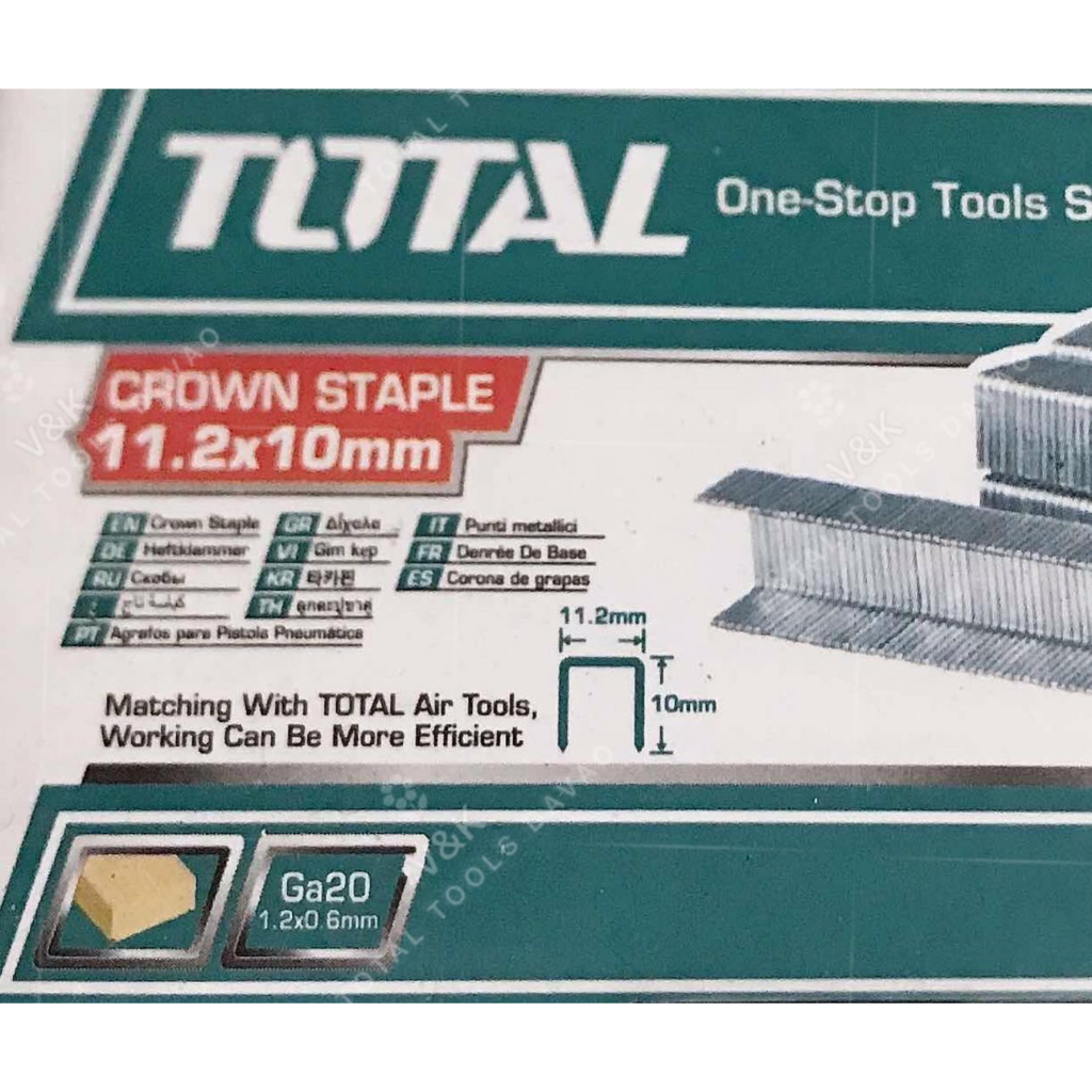 TOTAL crown staple 10mm TAC920102 | Shopee Philippines