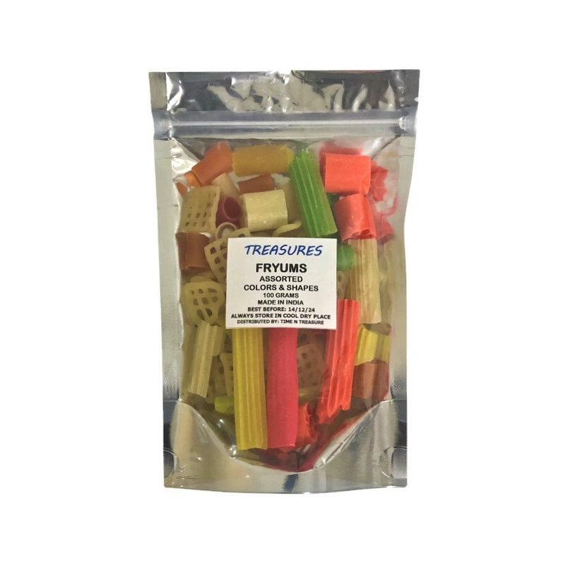 Treasures Fryums - Assorted Colors & Shapes - Ready To Fry Crackers ...