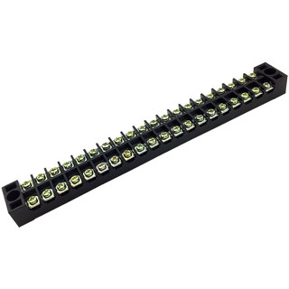 Terminal Block 600V 10 to 20 Slots 15A 25A Copper Molded Type ...