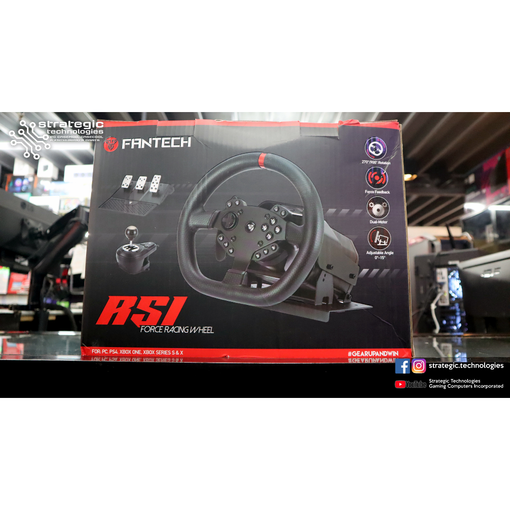 Fantech RS1 Racing Wheel - PC | PS4 | Xbox One | Xbox Series S and X ...