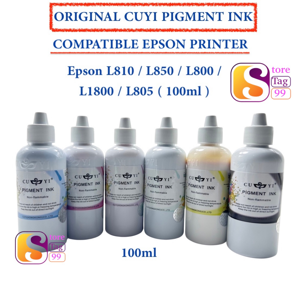 Pigment Ink For Epson L810 / L850 / L800 / L1800 / L805 Cyan , Magenta ...