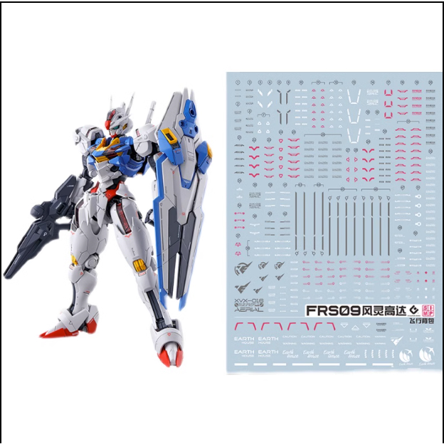 EVO Fluorescence FRS09 Gundam Decal Gundam FM 1/100 Gundam Aerial ...
