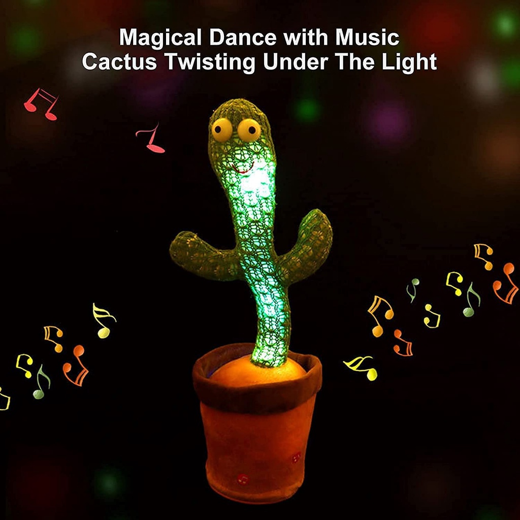 Dancing cactus toy recording talking Dancing imitating toys with ...