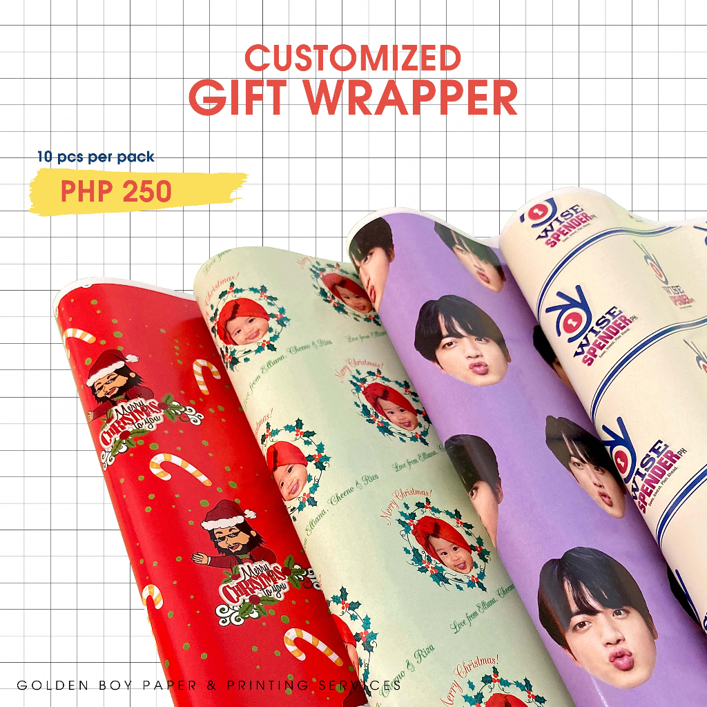 10pcs Customized Gift Wrapper | Shopee Philippines