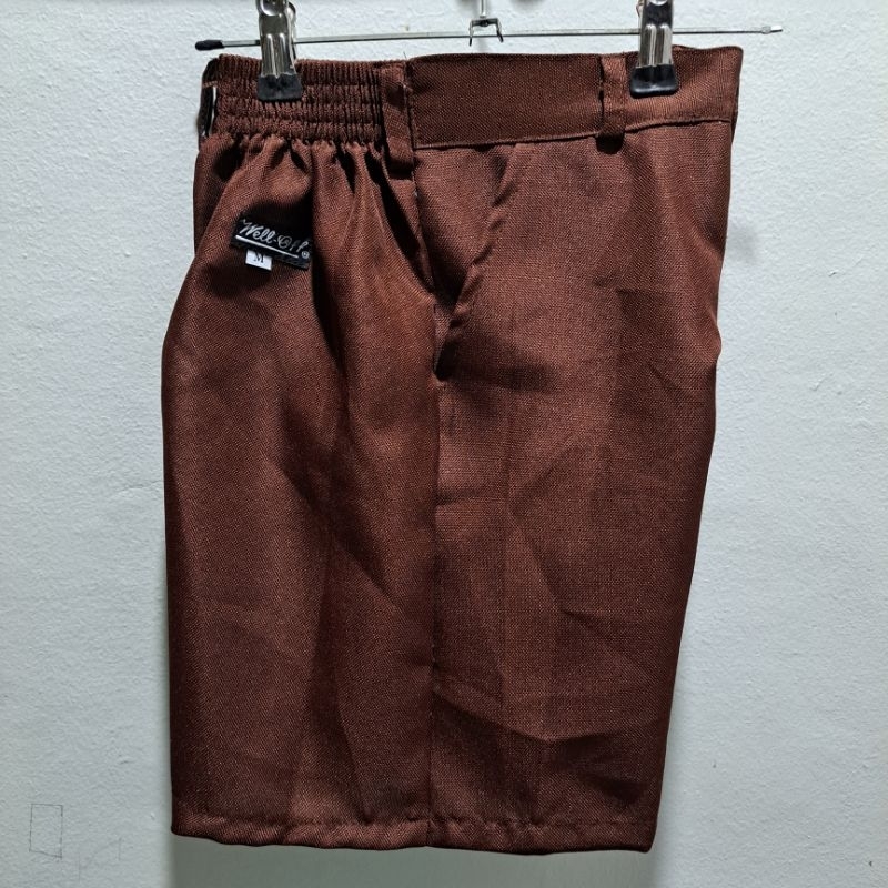 Short School uniform Chocolate Brown & Emerald Green for kids | Shopee ...