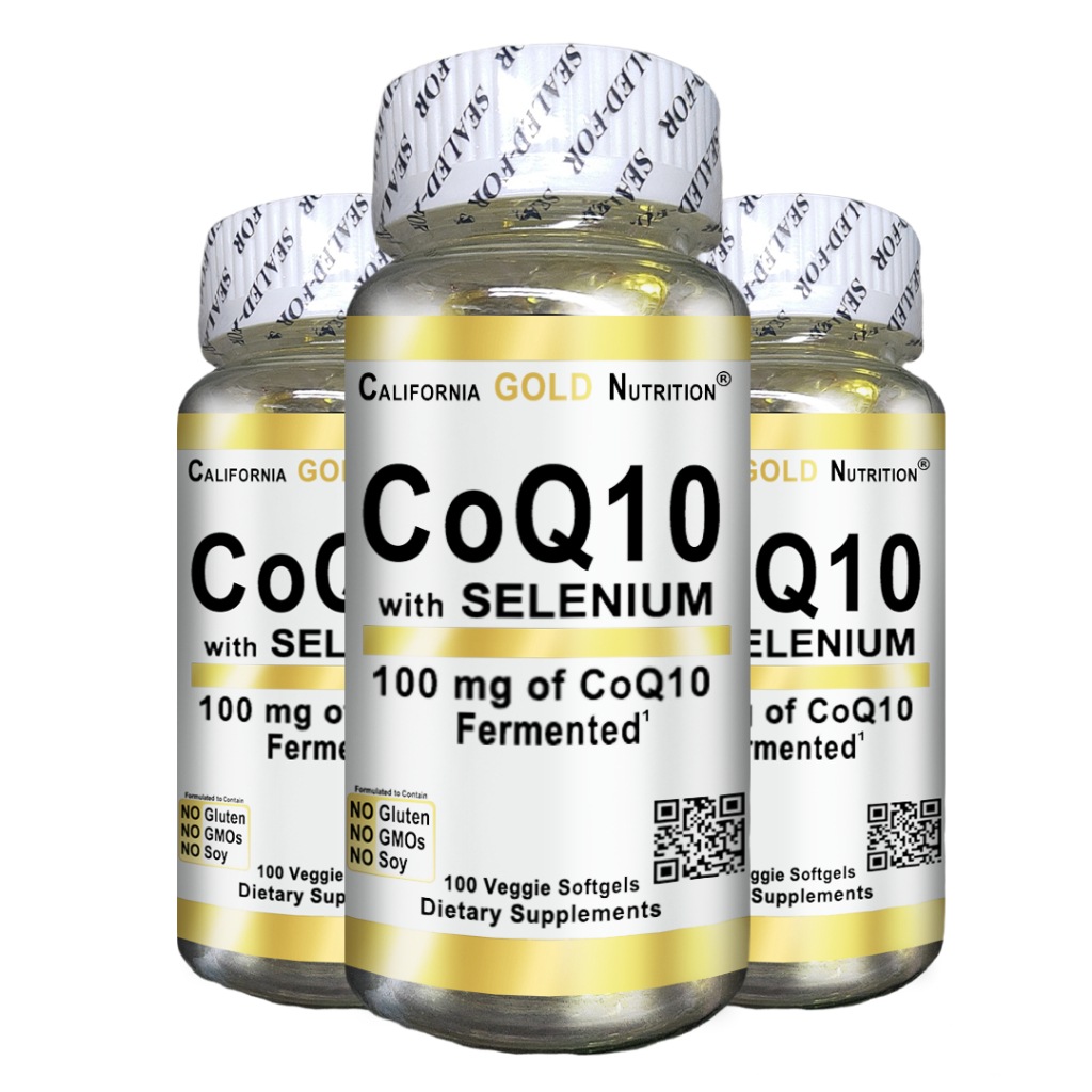 CoQ10 With Selenium - Improve Heart Health - Lowers Cholesterol - Lowers High Blood Pressure ...