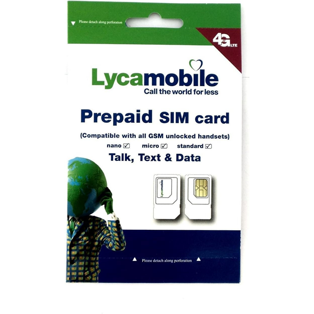 Lycamobile USA Complete SIM Kit - White | Shopee Philippines