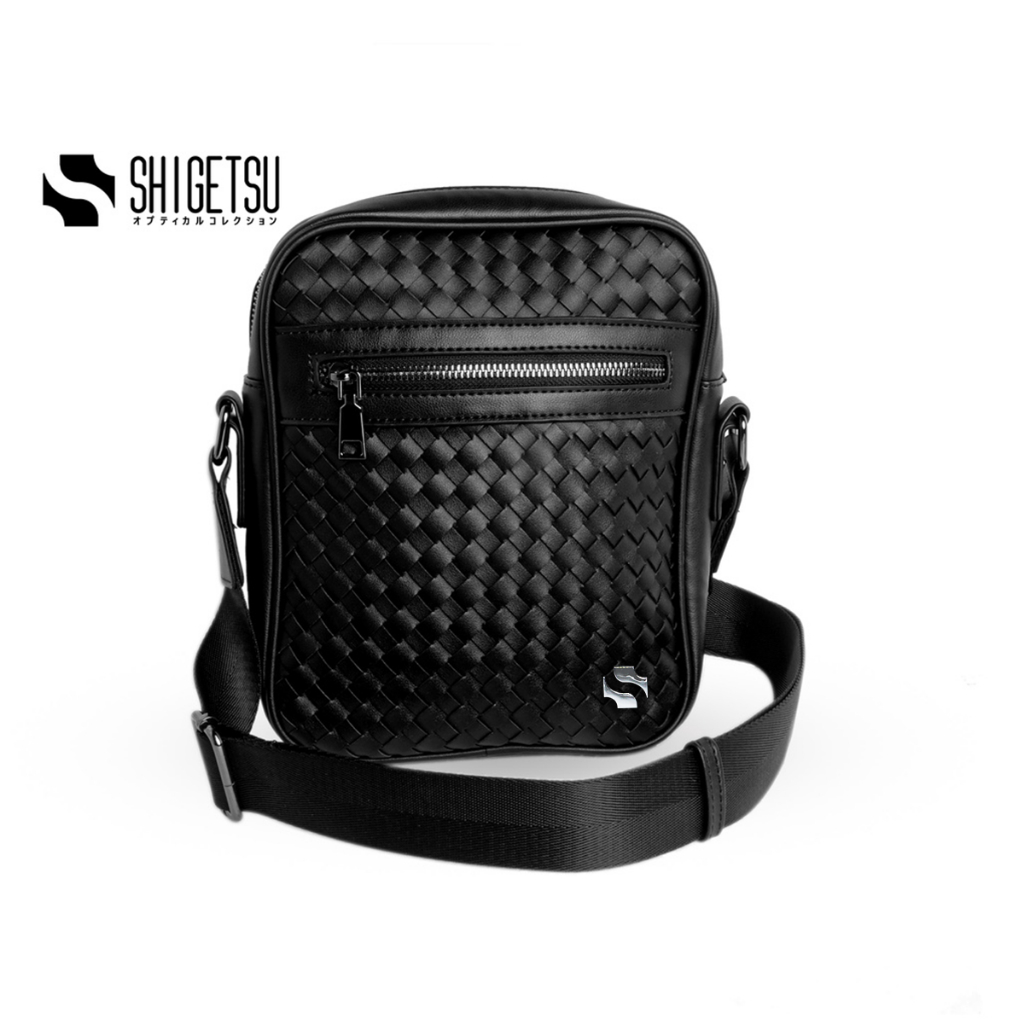 Shigetsu Men Leather Sling Bag Collection Bag for School | Shopee ...