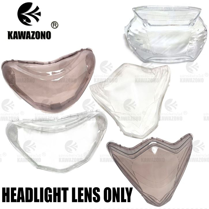 HEADLIGHT LENS COVER SMOKEY AND CLEAR FOR MIO SPORTY/ RAIDER 150/ CT100 ...