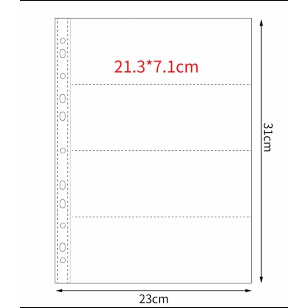 A4 9 Pocket Binder A4 Sleeves (Acid free, No PVC, Heavy duty Durable ...