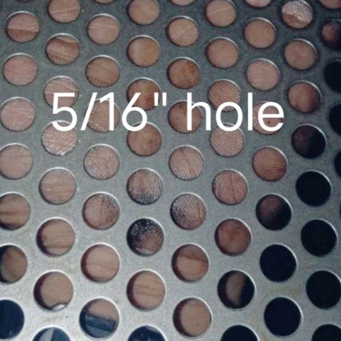 Perforated metal screen/sheet 0.7mm kapal 5/16" hole 4'x8' | Shopee ...