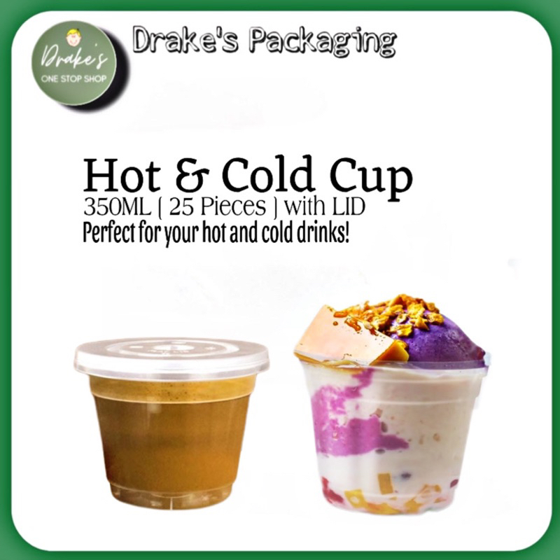 Hot & cold Cups 25 pieces per pack Transparent By Drakesfoodpackaging ...