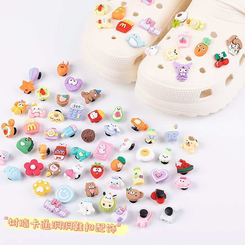 Random set 10pcs series Pins shoes accessories buckle Charms Clogs Pins ...