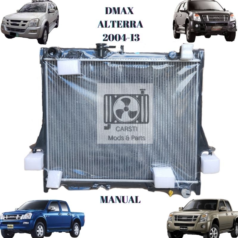 Radiator DMAX ALTERRA 26mm 2 row 2004-13 MANUAL AUTOMATIC 4JH1 4JJ1 ...