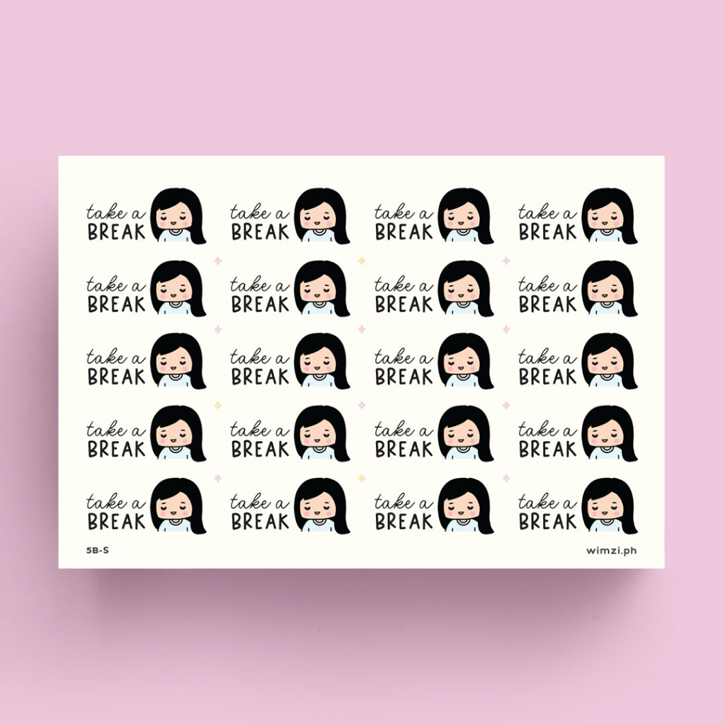 Take a Break Stickers for Planners/ Journals/ Bujo/ DIY Scrapbooking ...