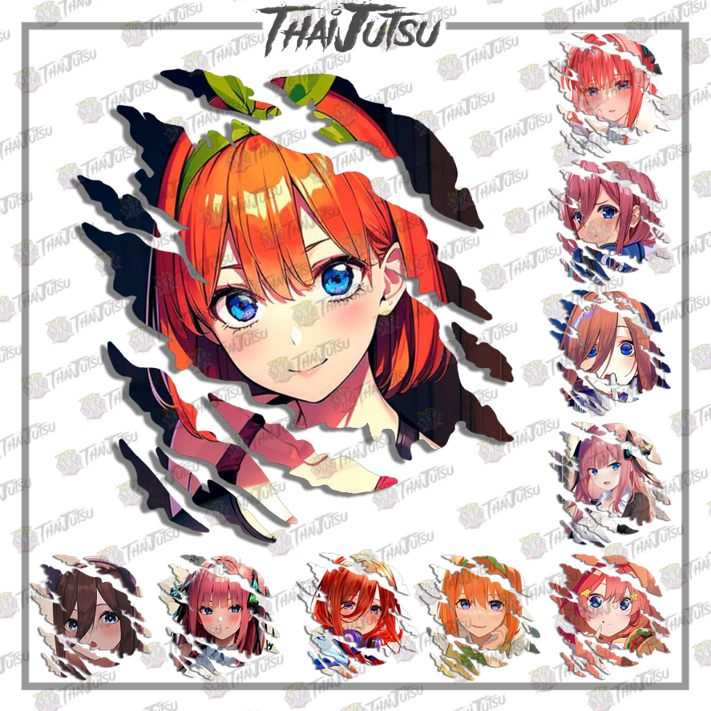 THE QUINTESSENTIALS EQUINTUPLETS | ANIME SCRATCH STICKER ...