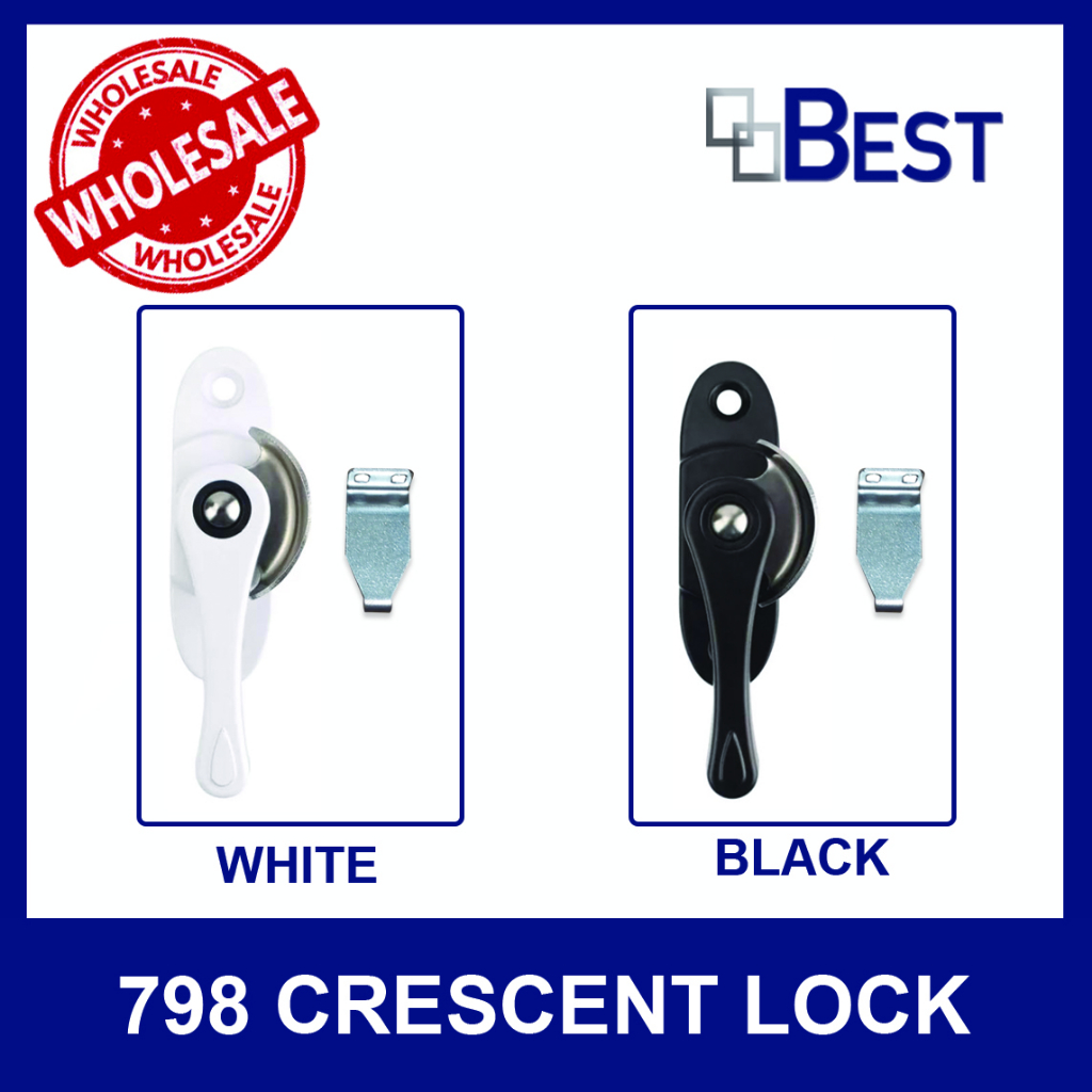 798 center lock (100pcs) crescent lock with keeper | Shopee Philippines