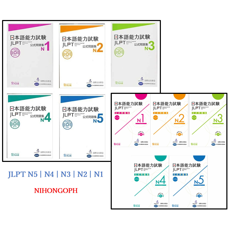 JLPT N5 | N4 | N3 | N2 | N1 The Official Practice Workbook | Shopee Philippines