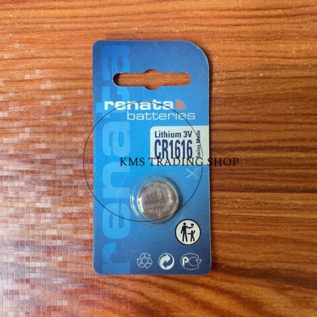 Renata CR1616 Lithium 3v Watch & PC Batteries Swiss Made Single Pack | Shopee Philippines
