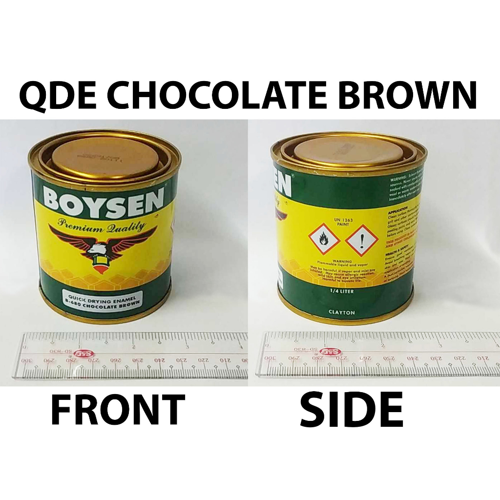 BOYSEN QDE CHOCOLATE BROWN B-680 ( 1/4 LITER ) FOR WOOD AND METAL