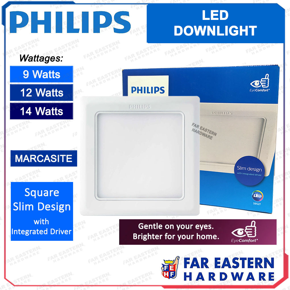 PHILIPS LED Down Light Marcasite Recessed Warm White / Daylight Ceiling ...